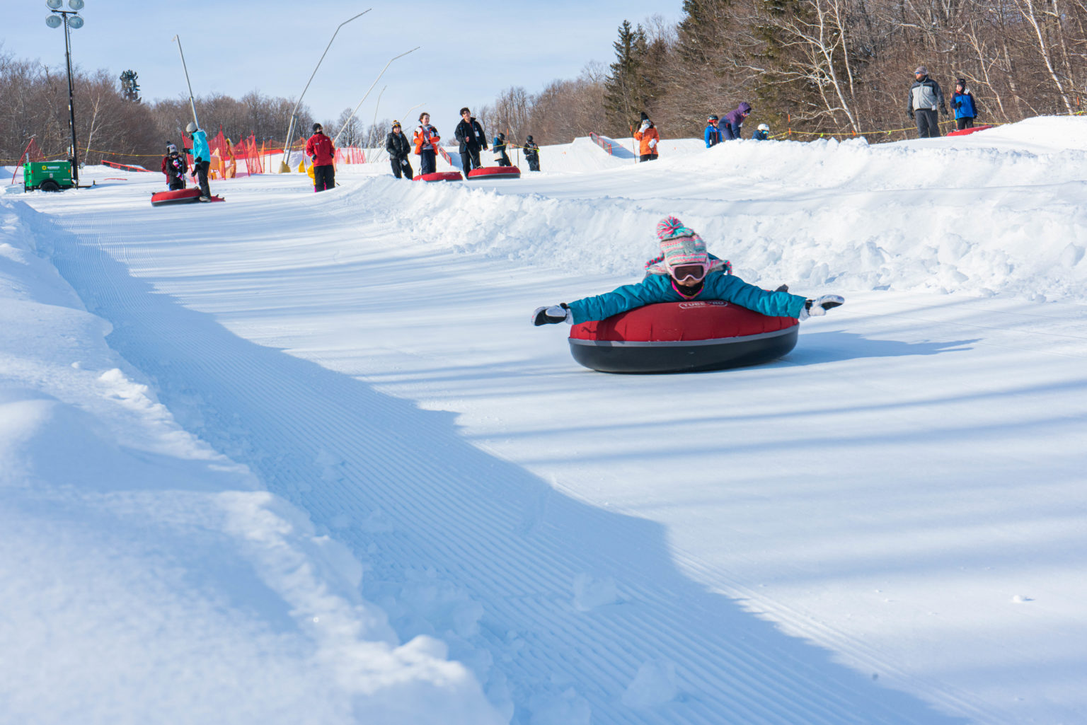 Snow tubing in Vermont - The Coca Cola Tube Park
