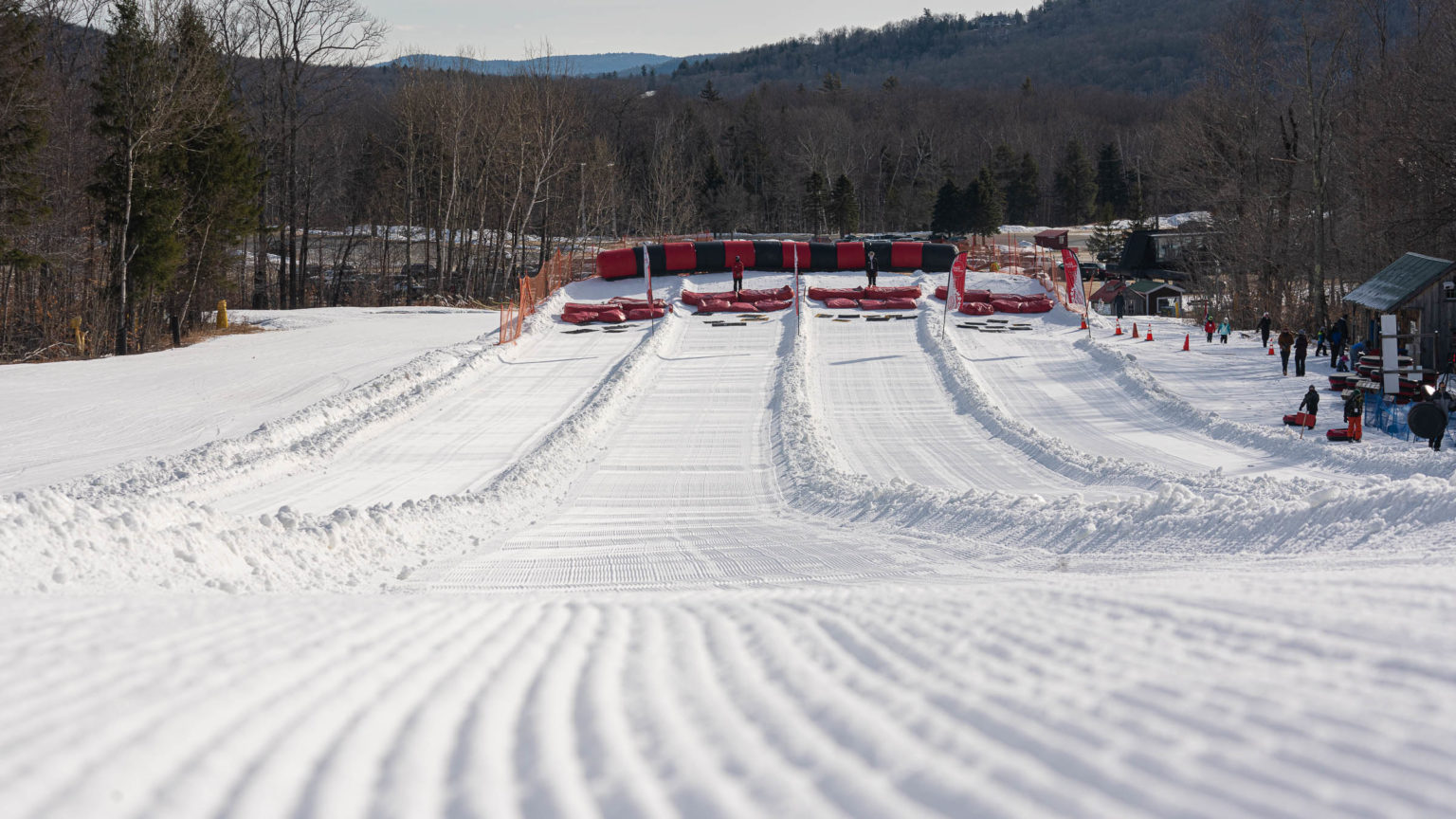 Snow tubing in Vermont - The Coca Cola Tube Park